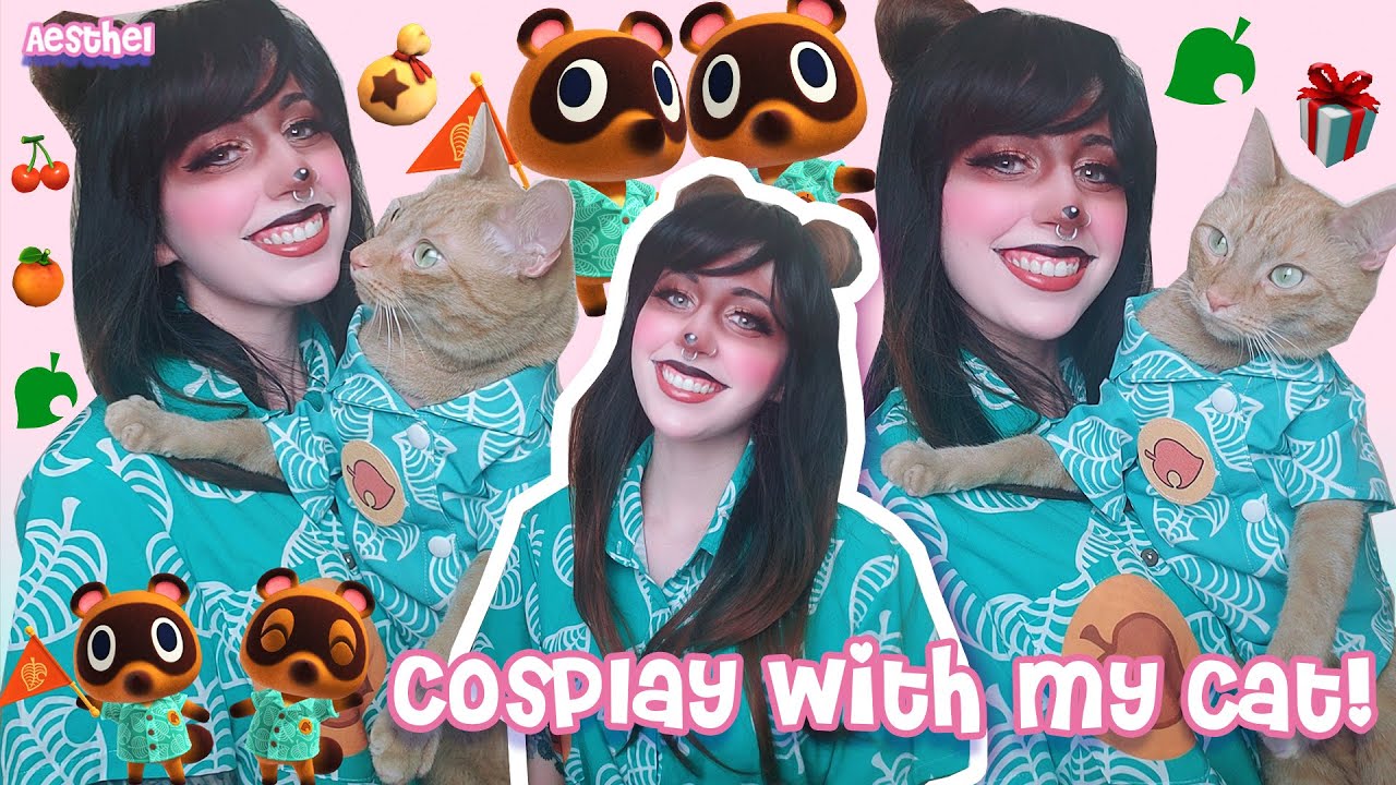COSPLAY WITH MY CAT?! Animal Crossing New Horizons: Timmy & Tommy ...