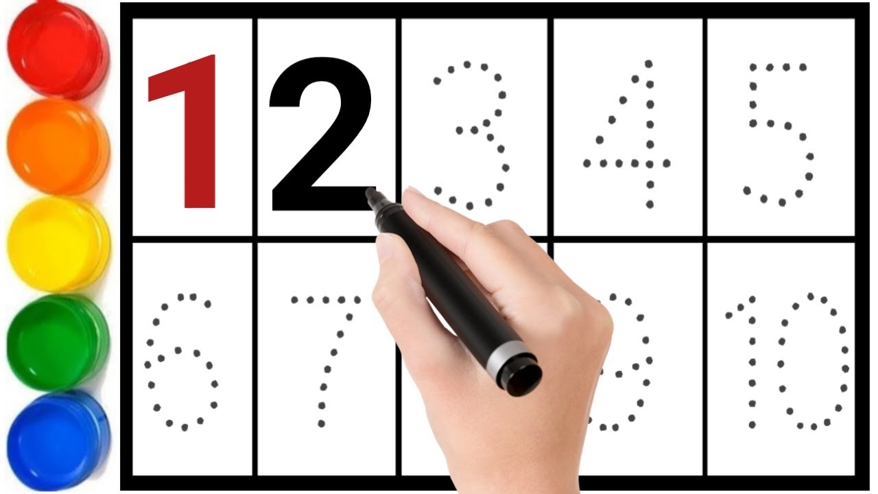 123 Number Counting | 12345 learning for kids | 12345 Number Names | 1 ...