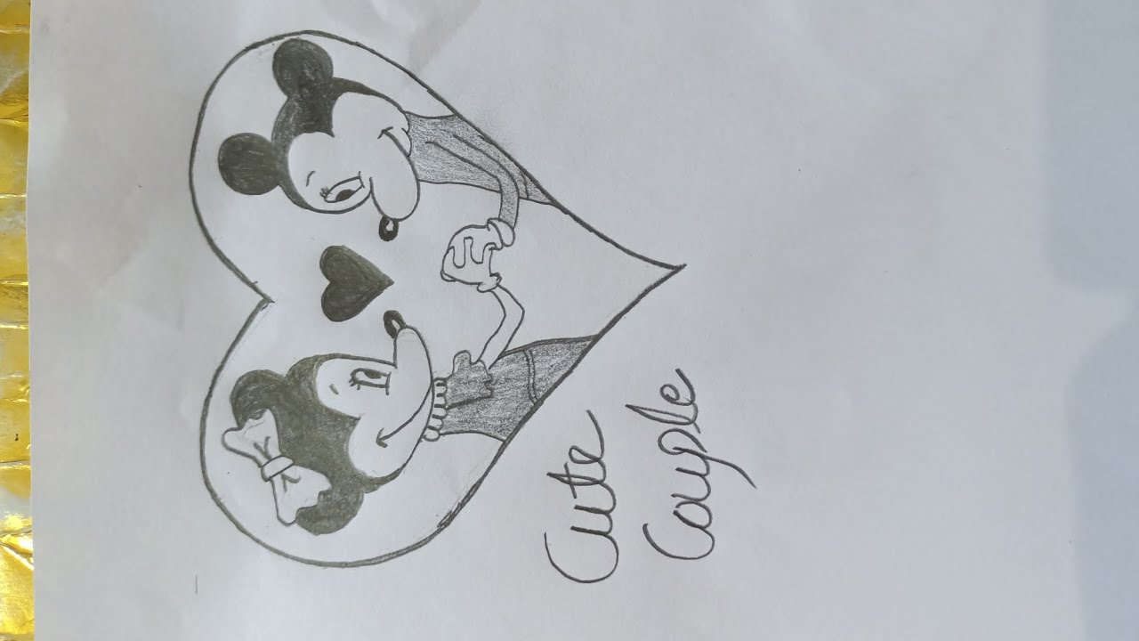 very cute couple ☺️drowing art and so easy drowing art made by shivi ...