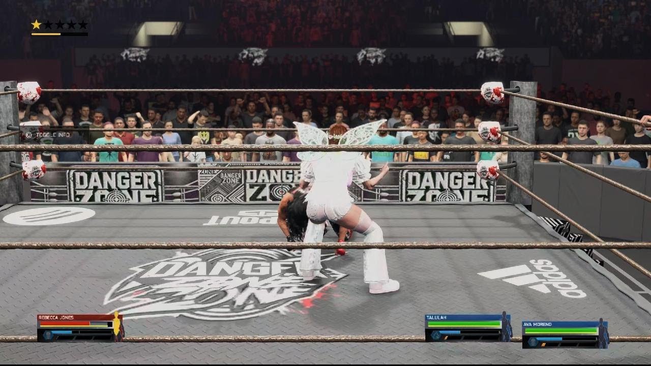 WWE 2K25 TALLULAH AND AVA MORENO VS LADY LOVE AND Rebecca JONES - YouTube