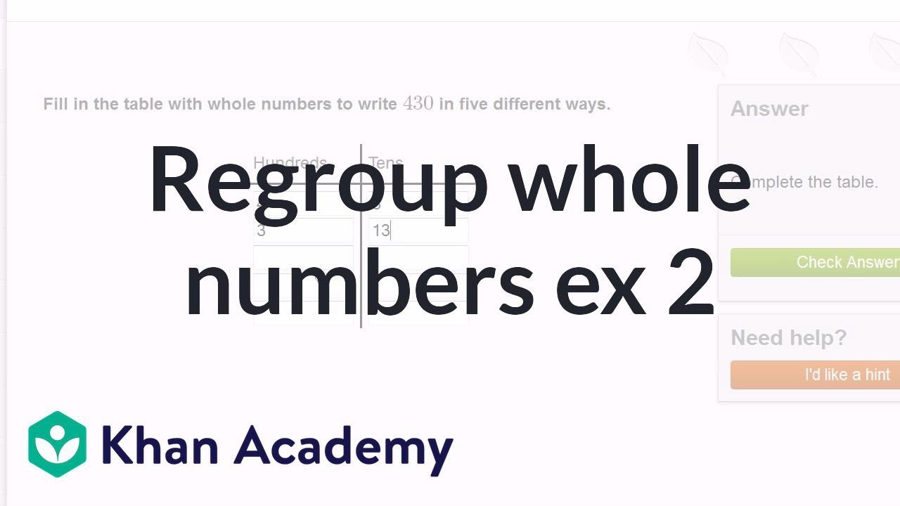Regrouping Whole Numbers Example 2 Arithmetic Properties Pre regrouping-whole-numbers-example-2-arithmetic-properties-pre