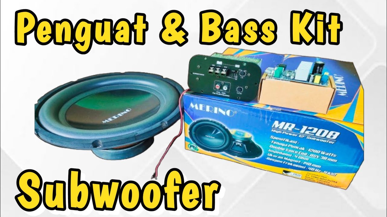 Cara Pakai Subwoofer Aktif ! Basstube Kit Aktif & Modul Kit Subwoofer ...