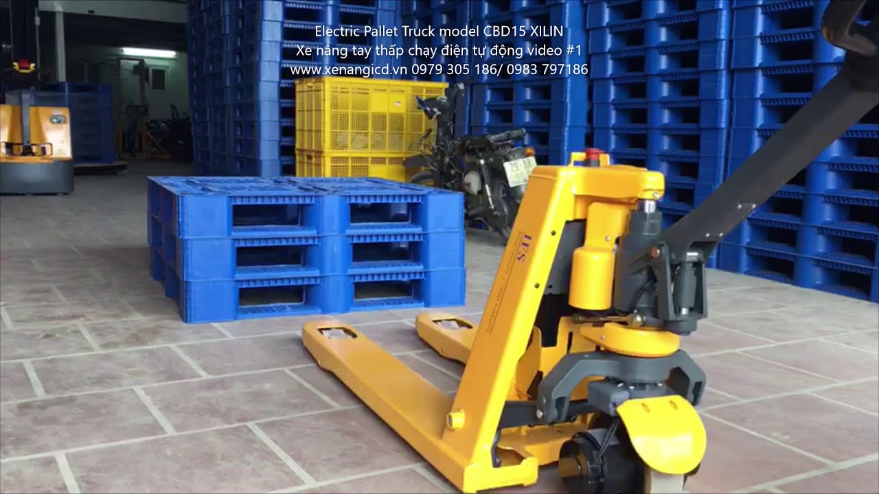 Electric Pallet Truck Model CBD15 XILIN, xe nang tay thap chay dien tu ...