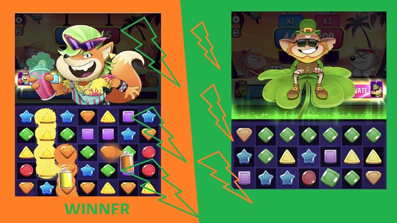 Match Masters, Foxy Roxy VS Crazy Clovers - YouTube