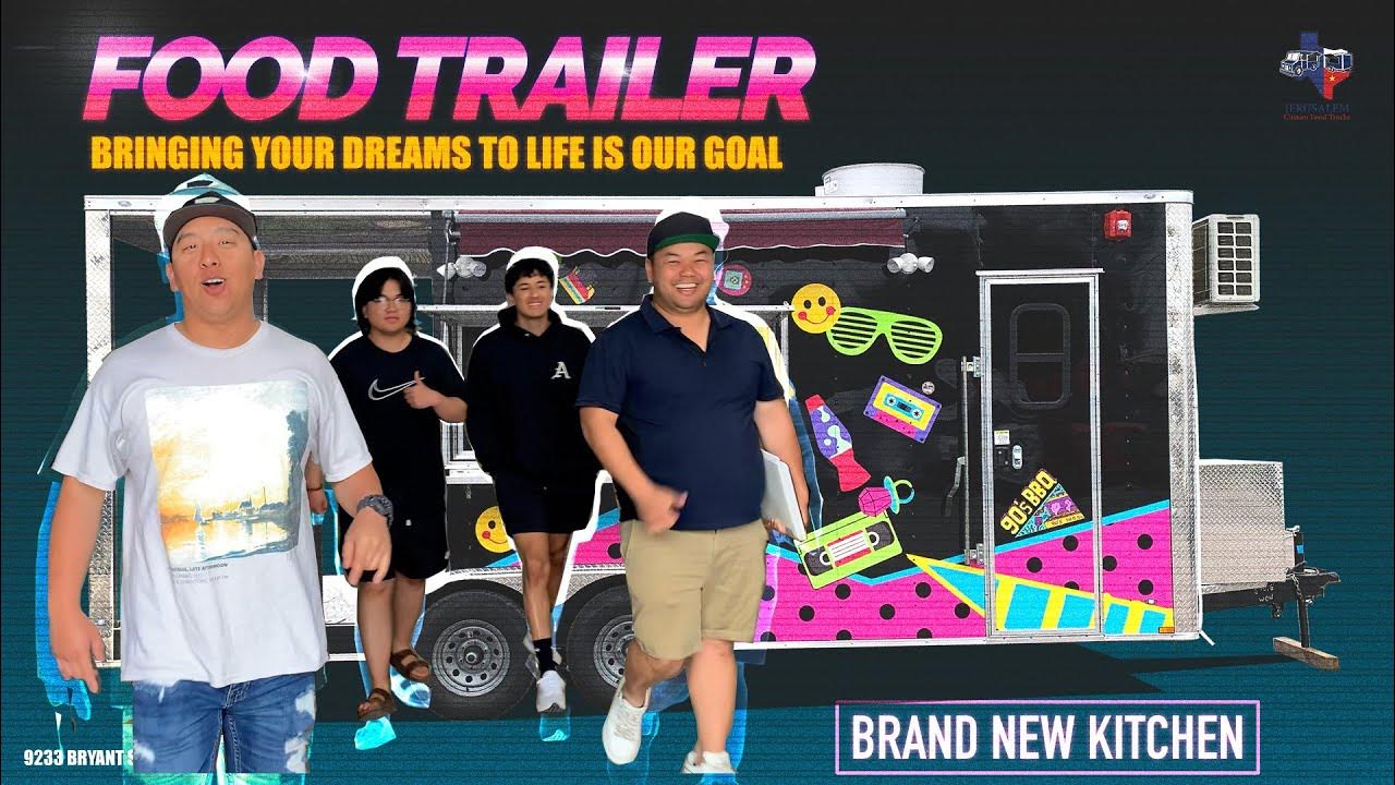 90's BBQ Food Trailer - JRS Custom Food Trucks & Trailers - YouTube