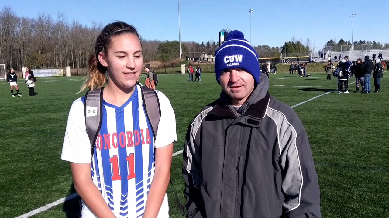 CUW Women's Soccer post-match interview with Alex Tomich (October 29 ...