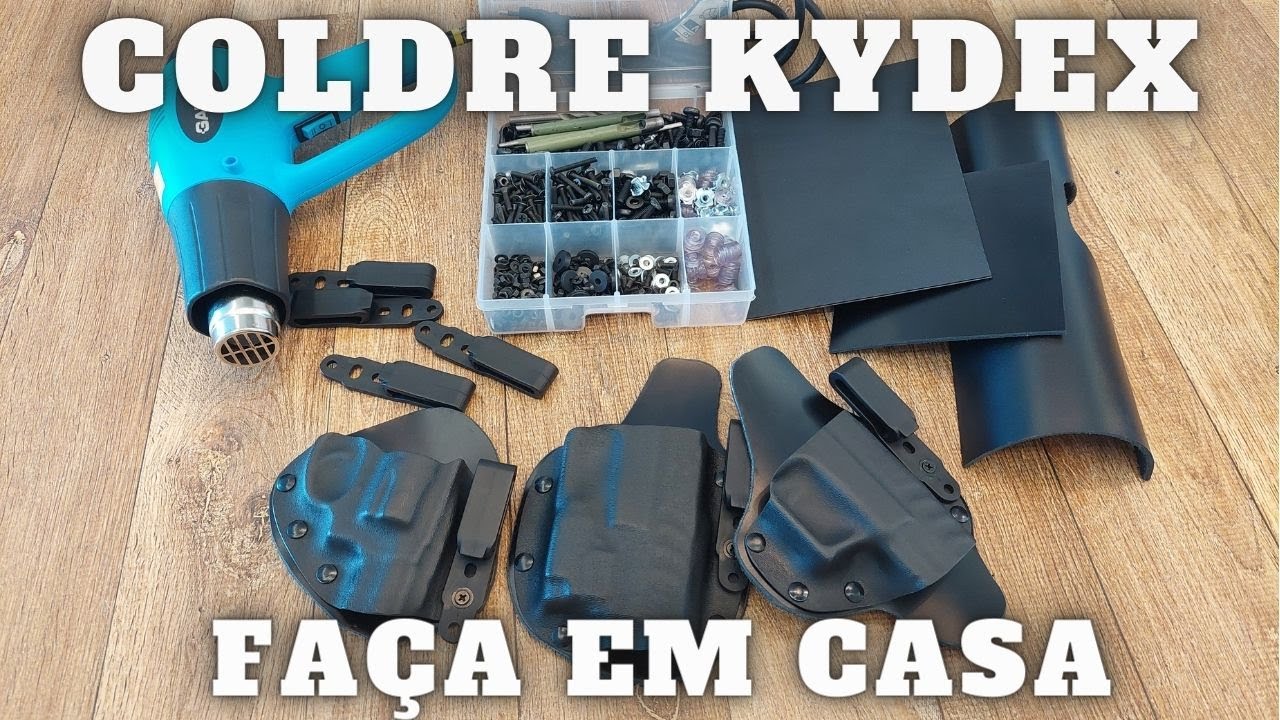 Como fazer um coldre de KYDEX em casa! Faça você mesmo! #autohandmade ...