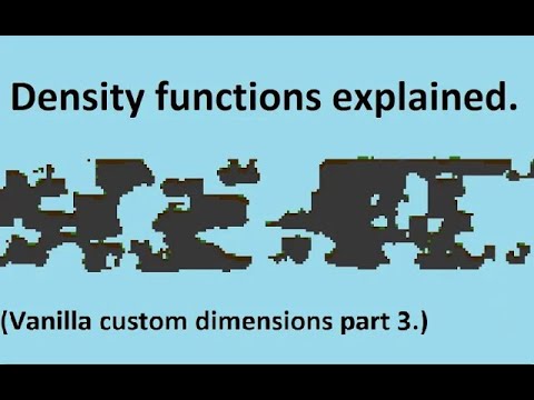 Custom Dimension Data Pack Tutorial 3 - Density Functions (Minecraft Java edition) - YouTube