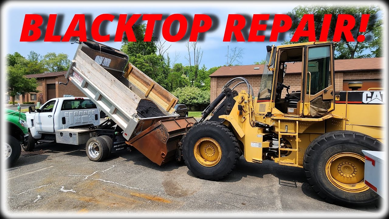 Blacktop And Berm Repair! - YouTube
