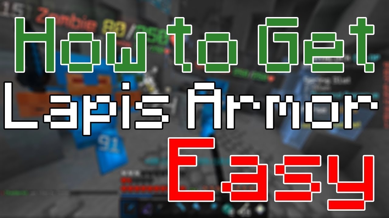 How to get Lapis Armor Easy!! - Hypixel Skyblock Tutorial - YouTube