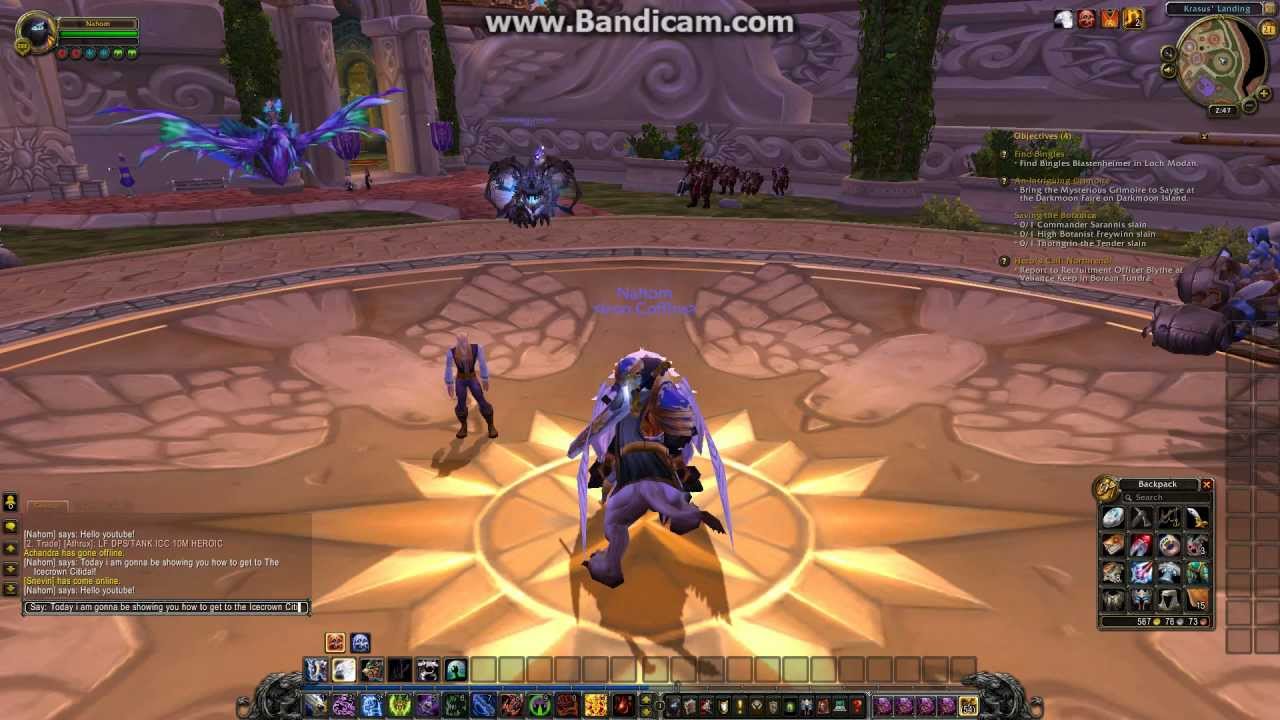 How To Get To The ICC in WOW - YouTube
