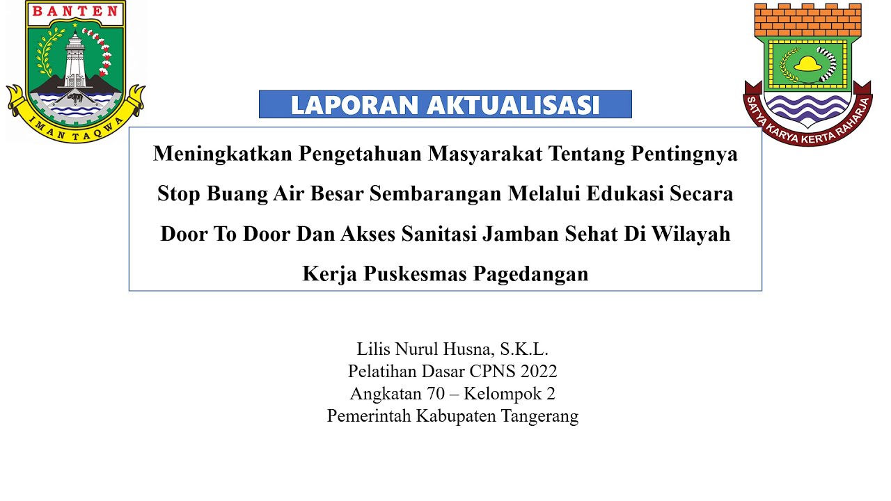 Edukasi Peningkatan Pengetahuan STOP BABS dan Akses Sanitasi Jamban ...