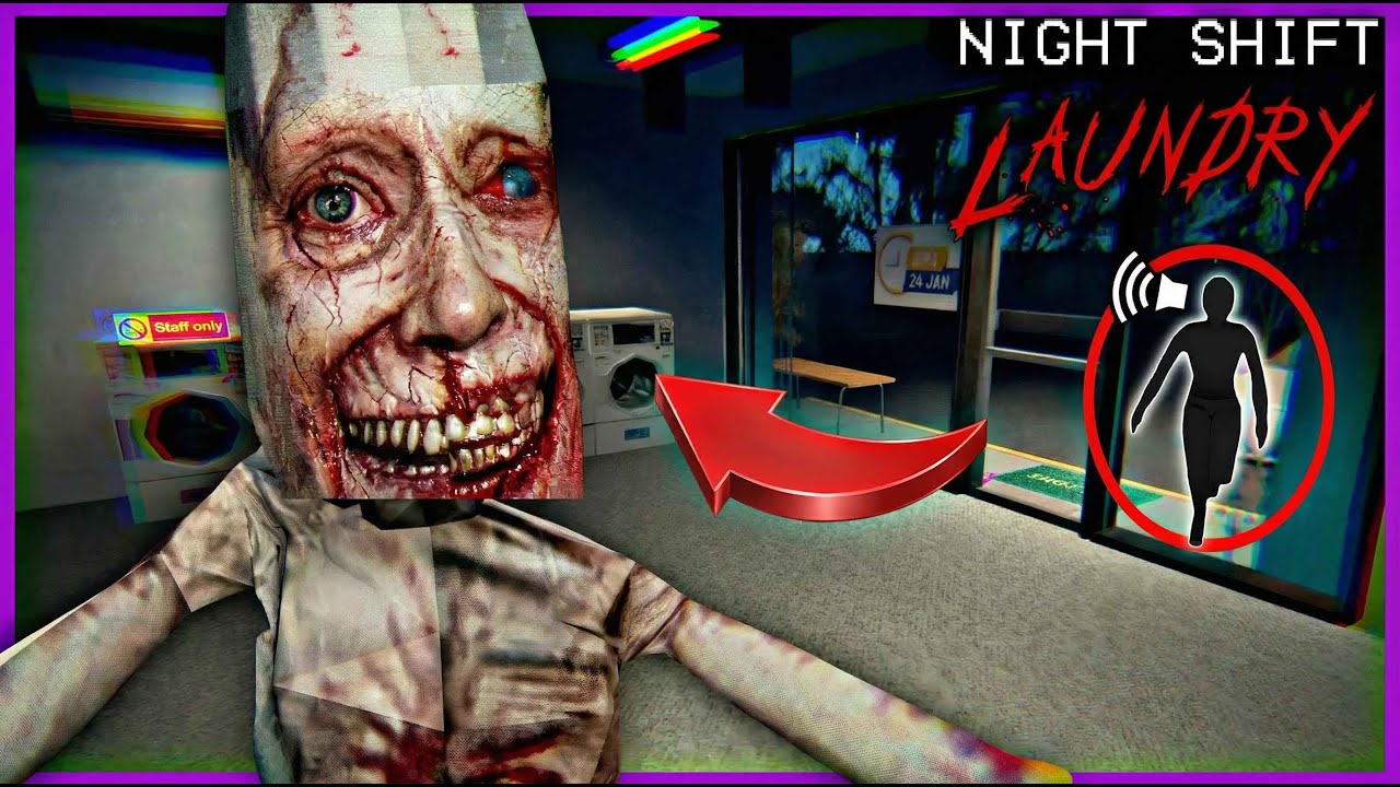 深夜のコインランドリーで録音された“自分の声”が流れ始めるホラゲーがヤバい... 【Night Shift Laundry】 - YouTube