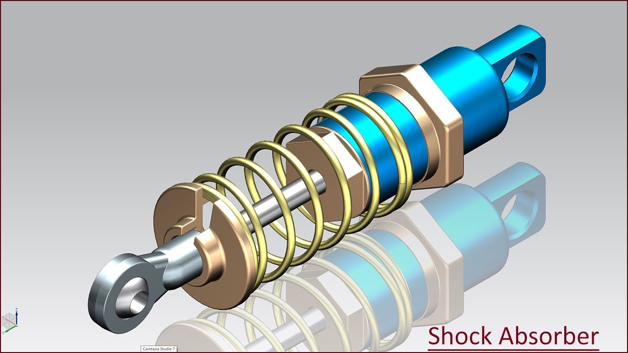 Shock Absorber Assembly Designing || Siemens NX Tutorial - YouTube