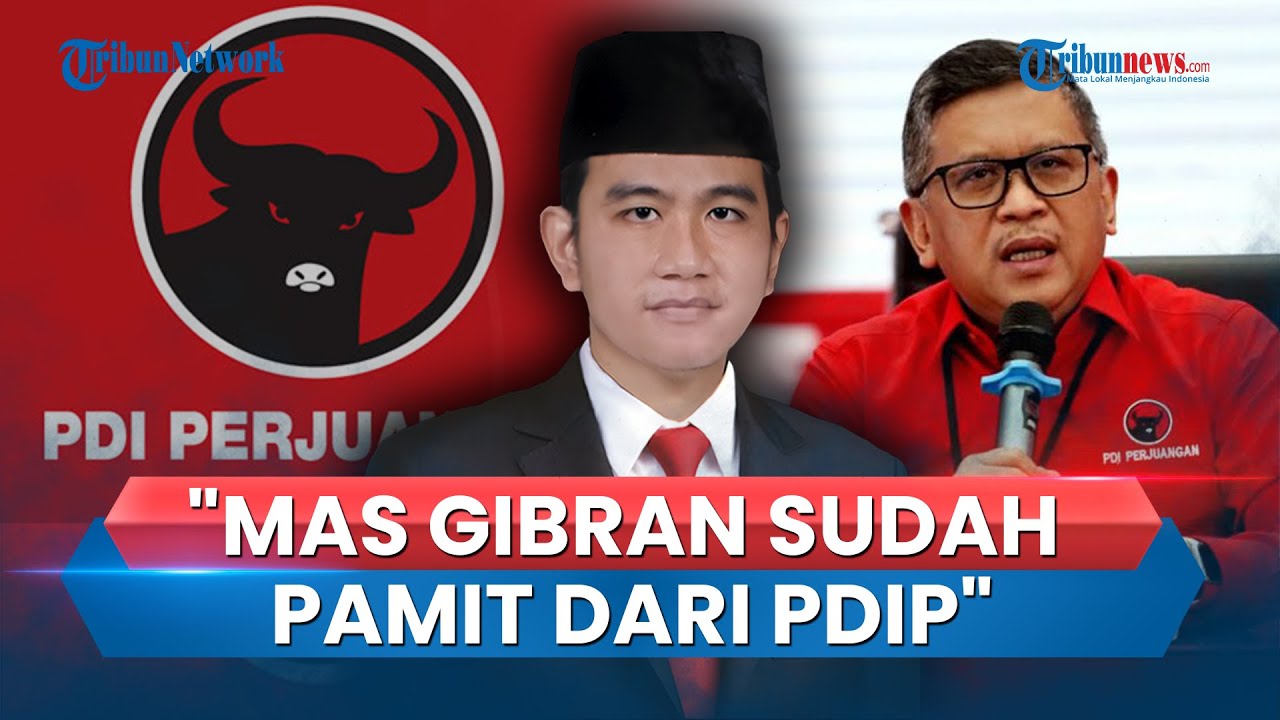 Hasto Blak blakan Soal Status Gibran di PDIP Mas Gibran Kan Sudah Pamit ...