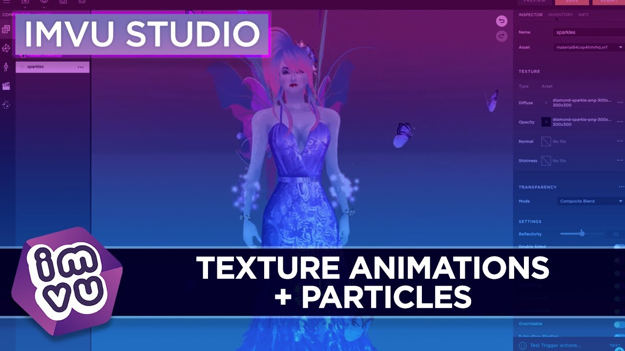 IMVU Studio Learning Session 4 - Particles and Animated Textures - YouTube