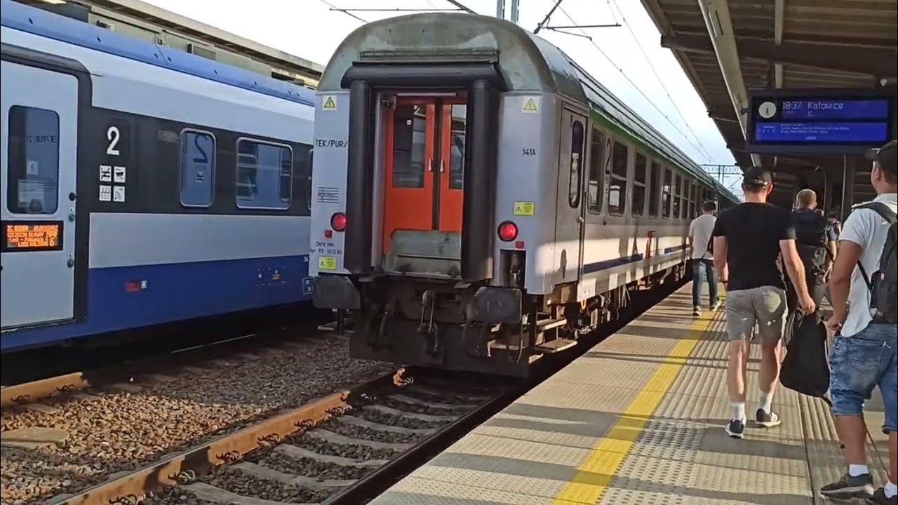 PKP IC EP07 1050 z pociągiem GWAREK wjazd na stację Poznań Główny - YouTube