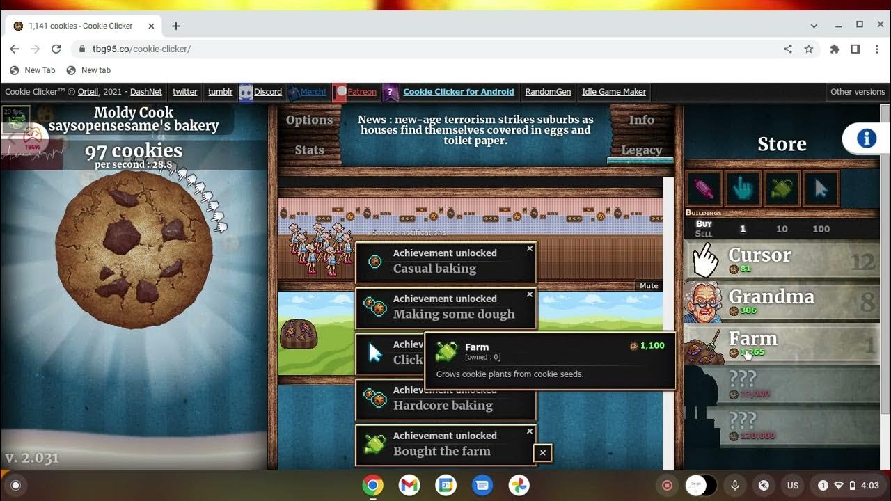 Cookie clicker gameplay (No cheats Just gameplay Zero to hero - YouTube