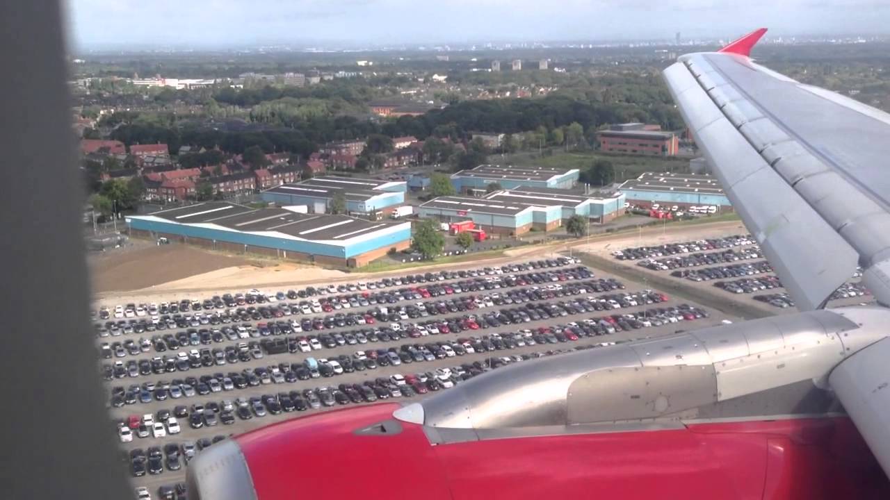 Virgin Atlantic A320 Little Red landing at Manchester - YouTube