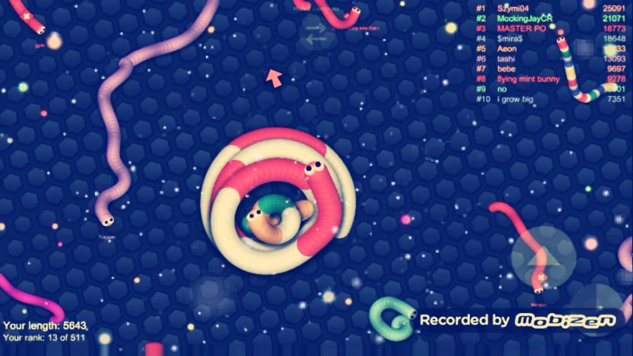 Bermain ular ularan di slither io - YouTube