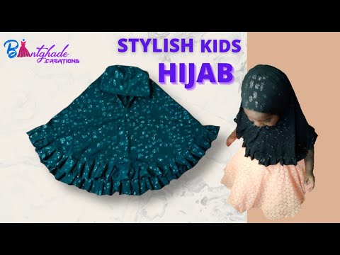 How to make stylish baby hijab(easy tutorial)