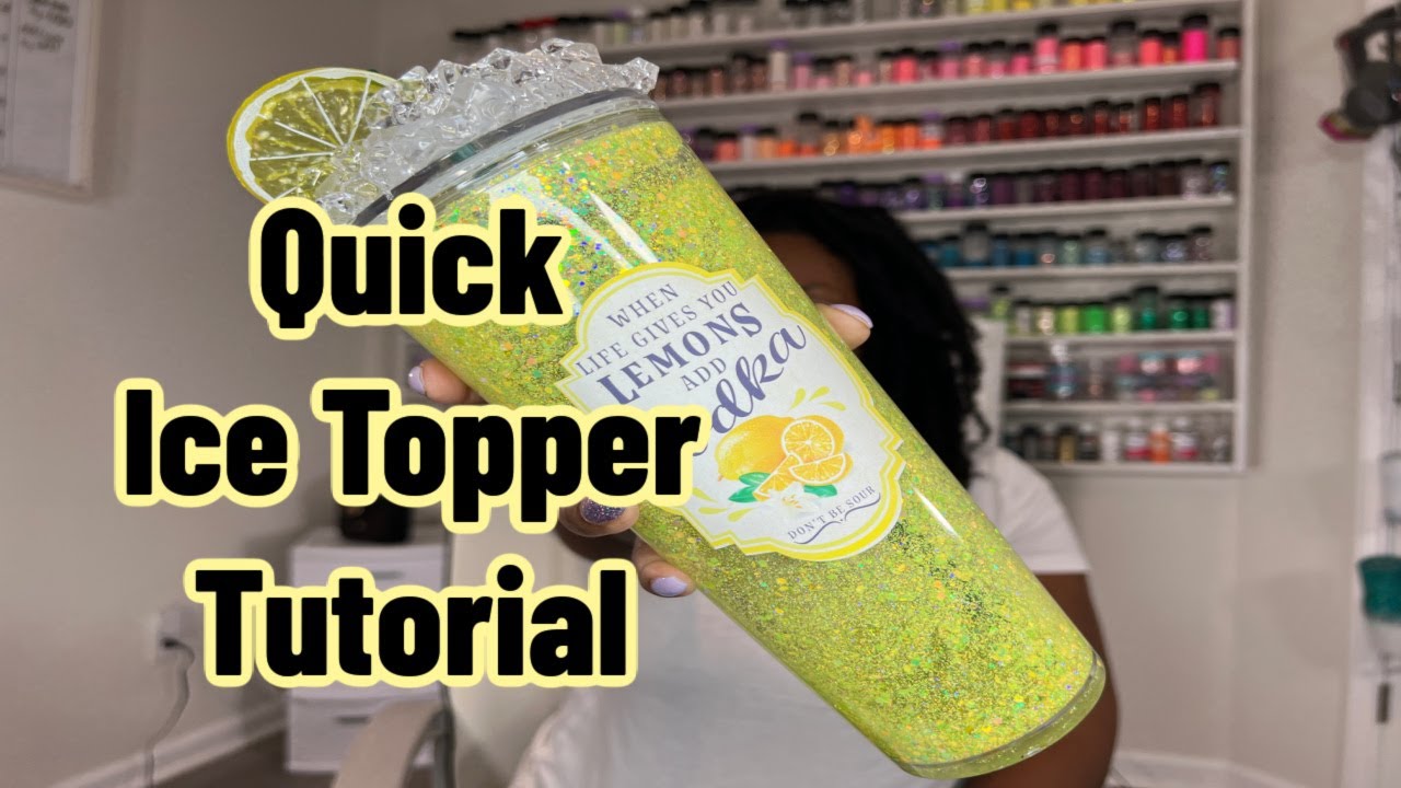 Crushed Ice and Lemon Topper Tutorial - YouTube