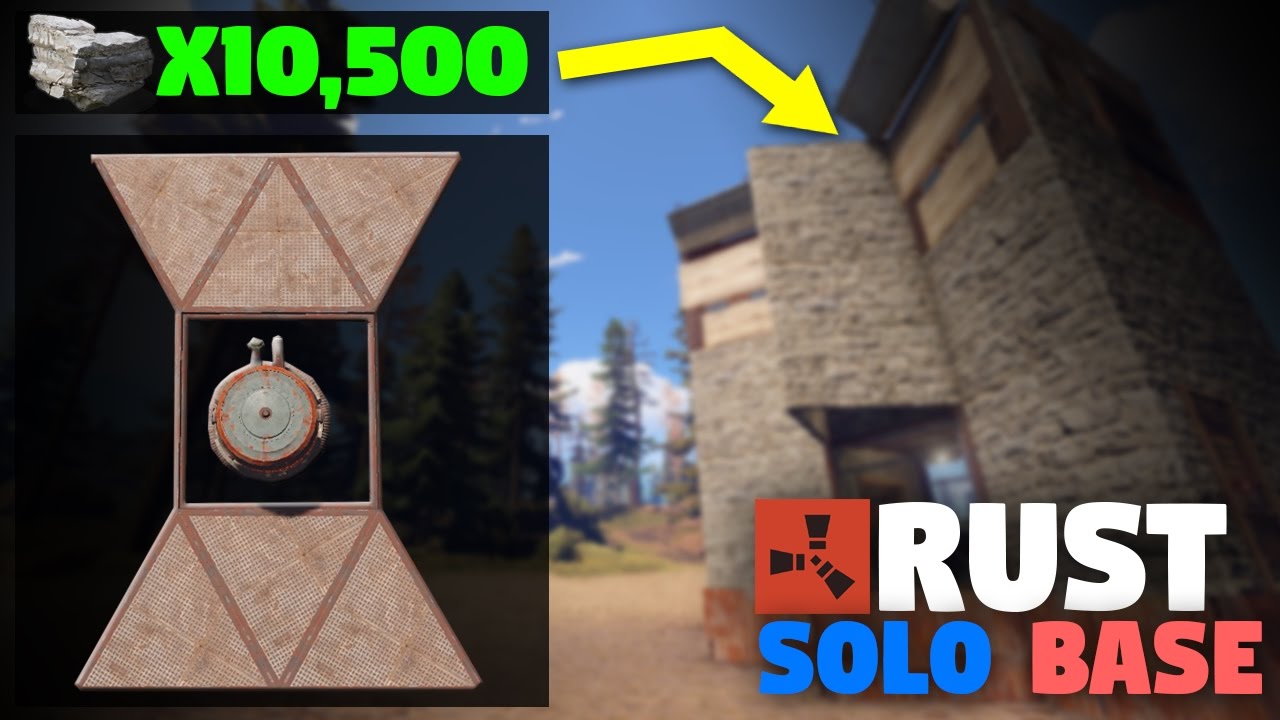 SMALL CHEAP Compact Solo Base Design | (Tutorial) Rust Base Building ...