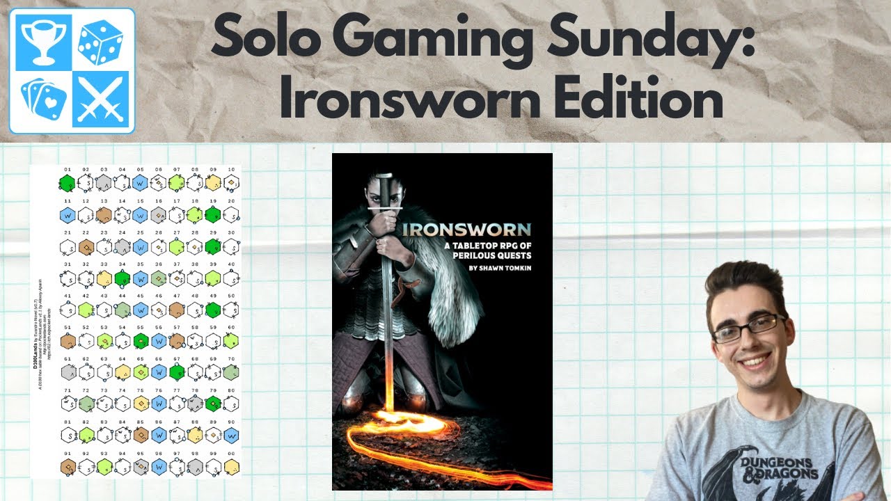 The monster hunter's adventure continues! Ironsworn RPG + D100 Lands [Solo Gaming Sunday] - YouTube