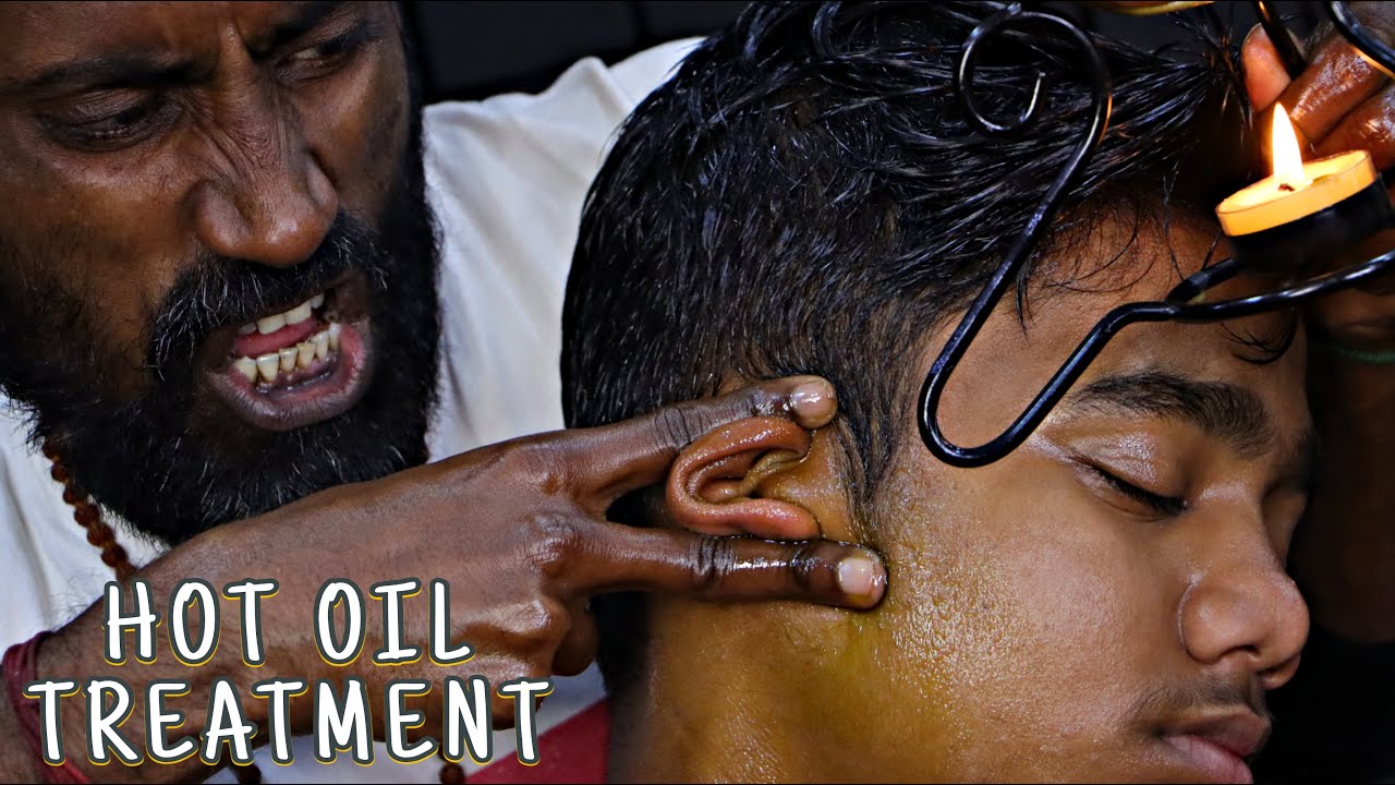Hot Oil Ear Massage By Master Tapas Ear Cracking And Ear Fingering