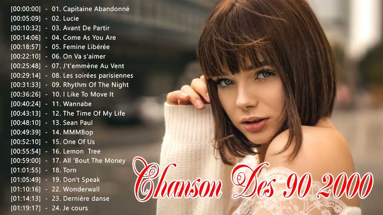 Les 30 Plus Belles Chansons Françaises 90 2000 - Playlist Musique ...