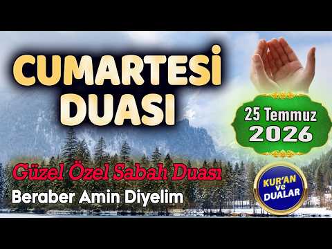 CUMARTESİ DUASI Günün Dualarını Dinleyelim
