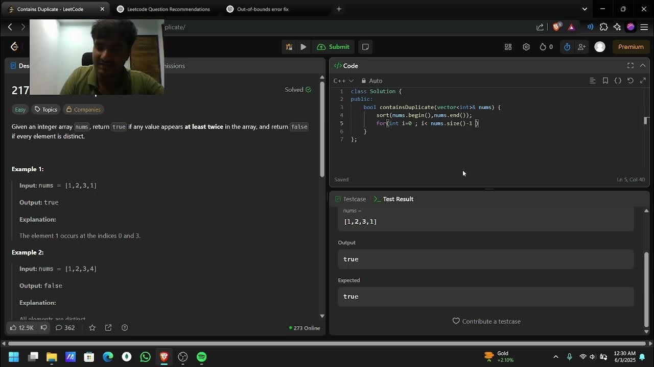 leetcode1 -- question no : 217 - YouTube