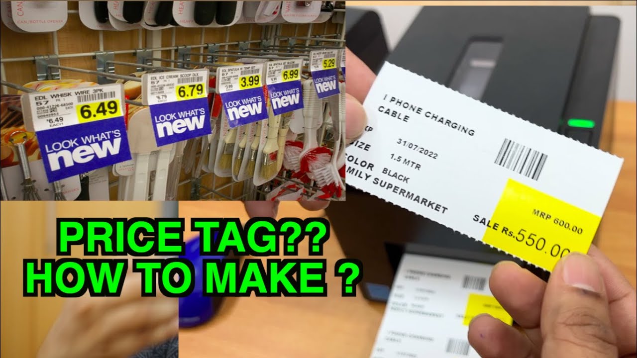 PRICE TAG ?? HOW TO MAKE VERY SIMPLE WAY 2022 - YouTube