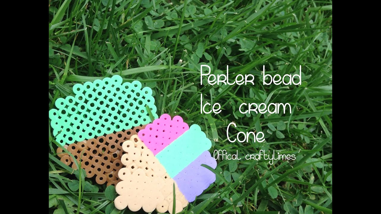 Perler Bead | Ice cream Cone - YouTube