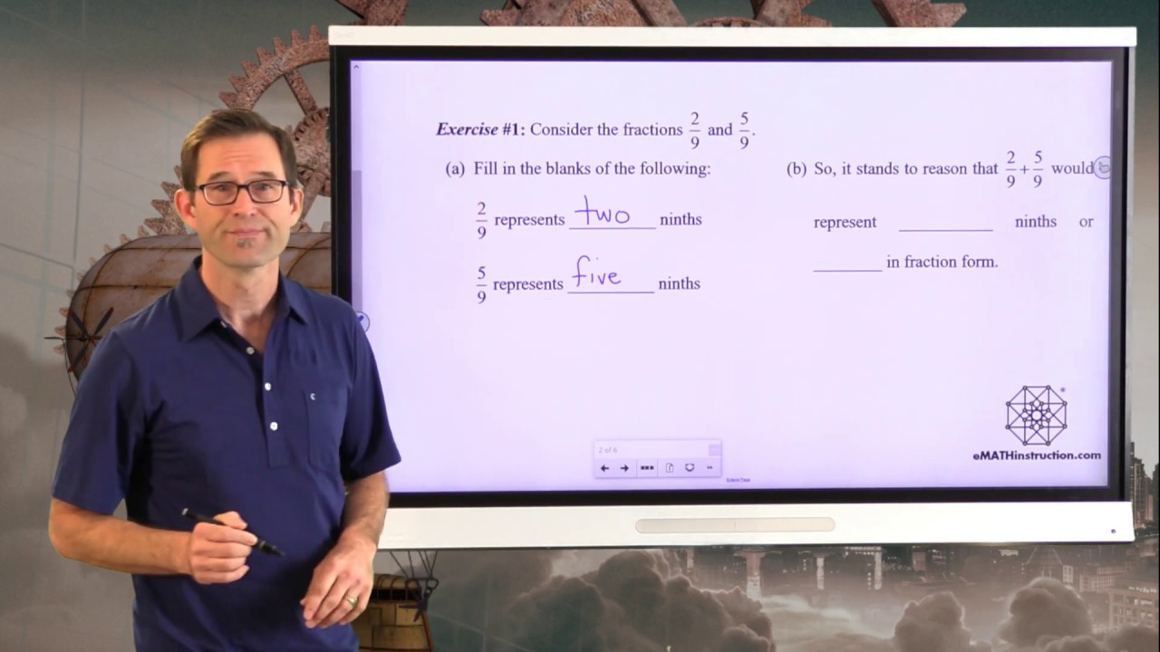 N-Gen Math 6.Unit 2.Lesson 4.Adding and Subtracting Fractions - YouTube
