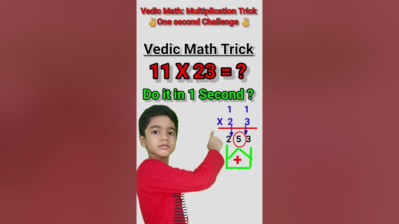 Vedic math trick | Multiply by 11 | Arnav Nayak | #mathtricks - YouTube