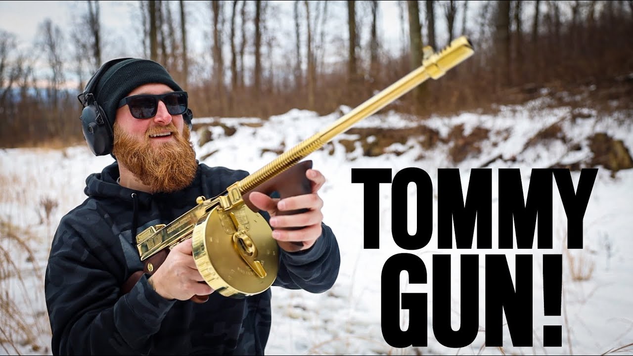 Thompson Auto Ordnance 1927a 1 Gold Plated Deluxe Carbine Youtube