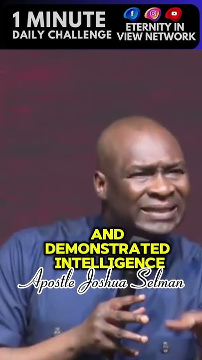ANOINTING AND MANTLE APOSTLE JOSHUA SELMAN - YouTube