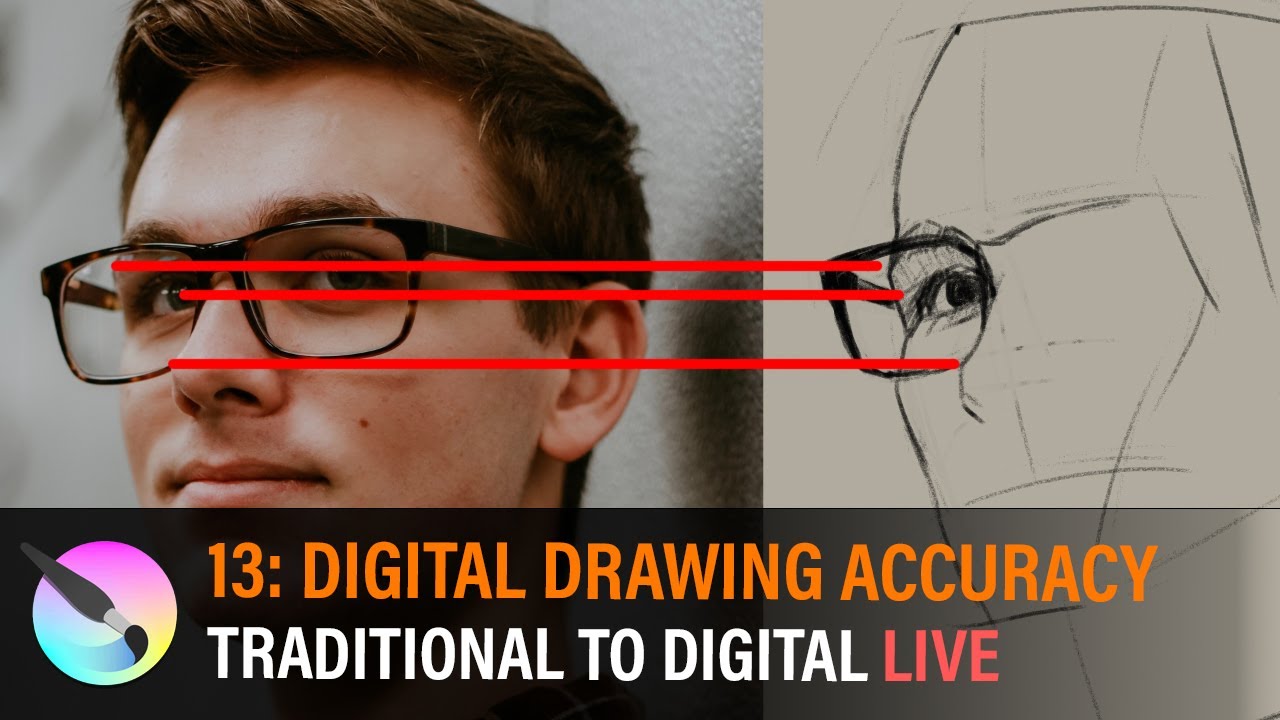 Digital Drawing Accuracy // Traditional to Digital LIVE - YouTube