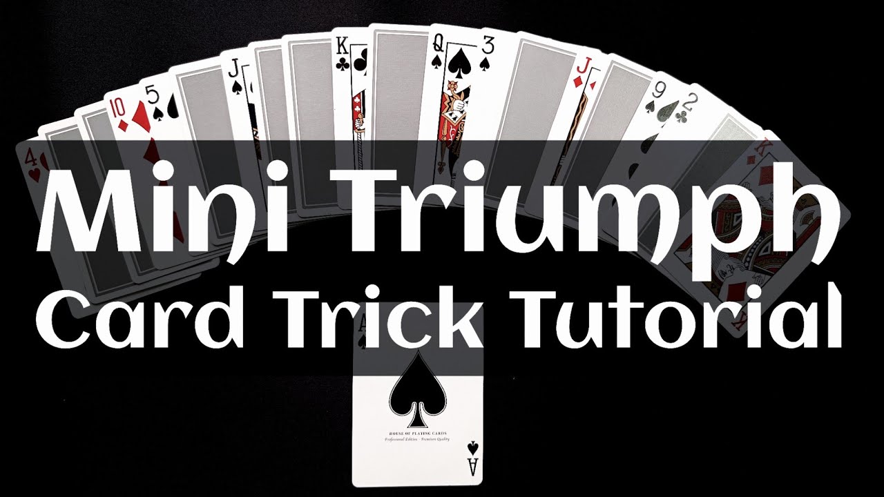 Mini Triumph Card Trick Tutorial | Best Self Working Card Trick ! - YouTube
