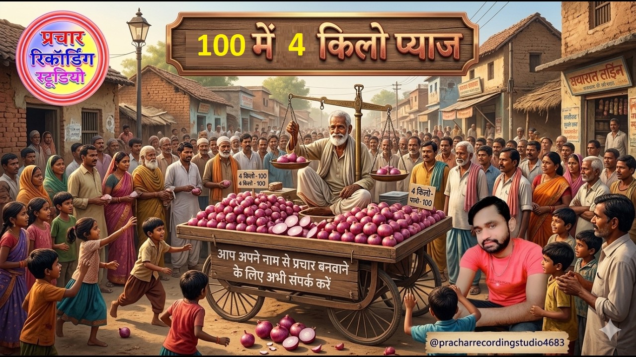 100 ka 4kg pyaj prachar pyaj ki recording pyaj ke recording - YouTube