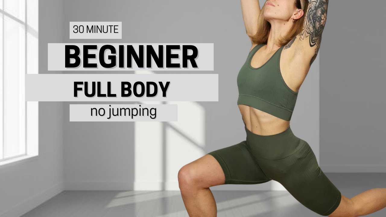 30 min BEGINNER FULL BODY Workout | No jumping | No repeat | No ...