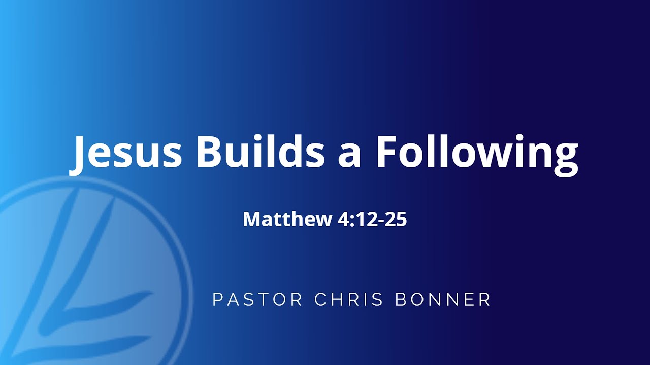 Jesus Builds a Following - YouTube
