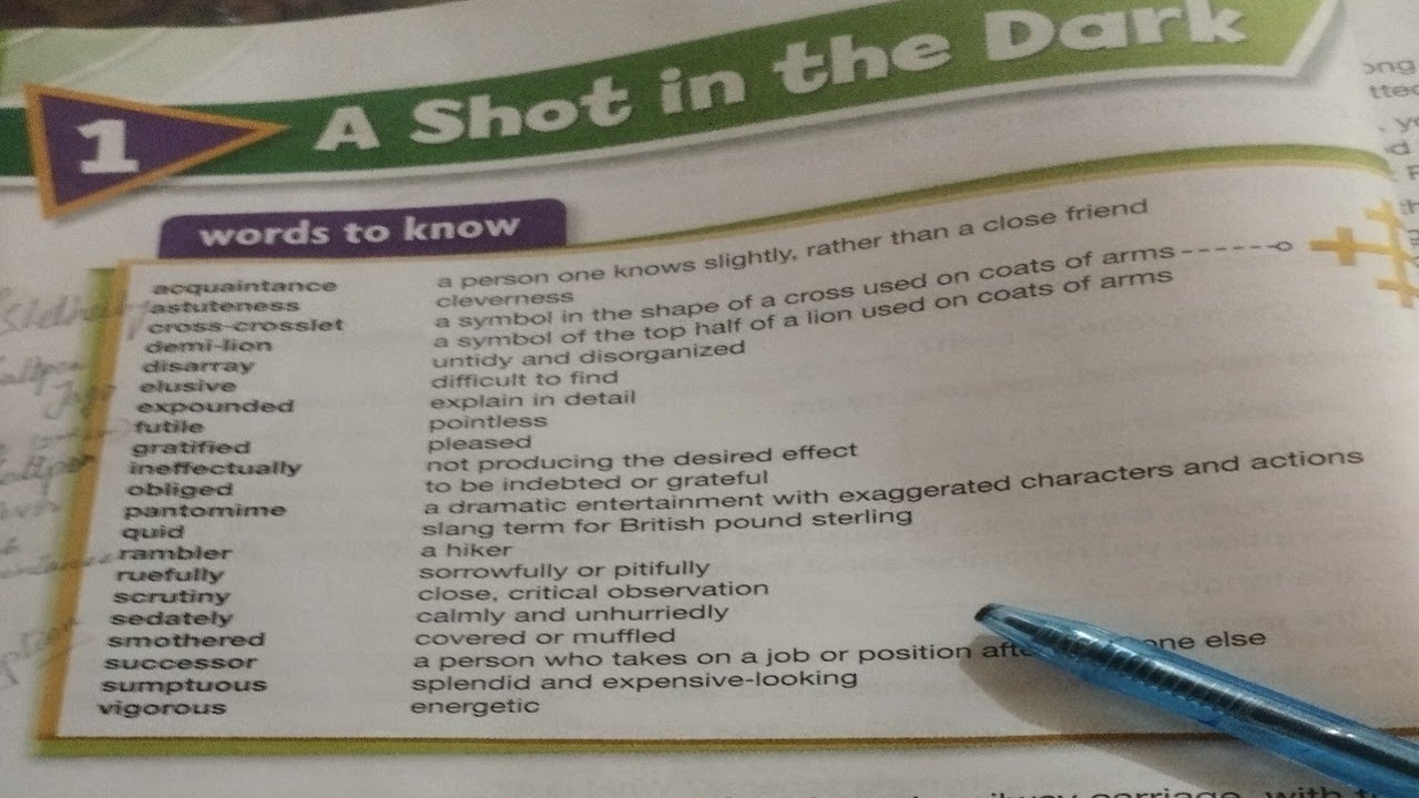 A Shot in the Dark | words meanings explanation | @OutsideFactor-it3fw ...
