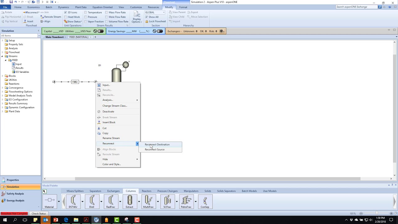 AspenPlus: Introduction to Binary Distillation - YouTube