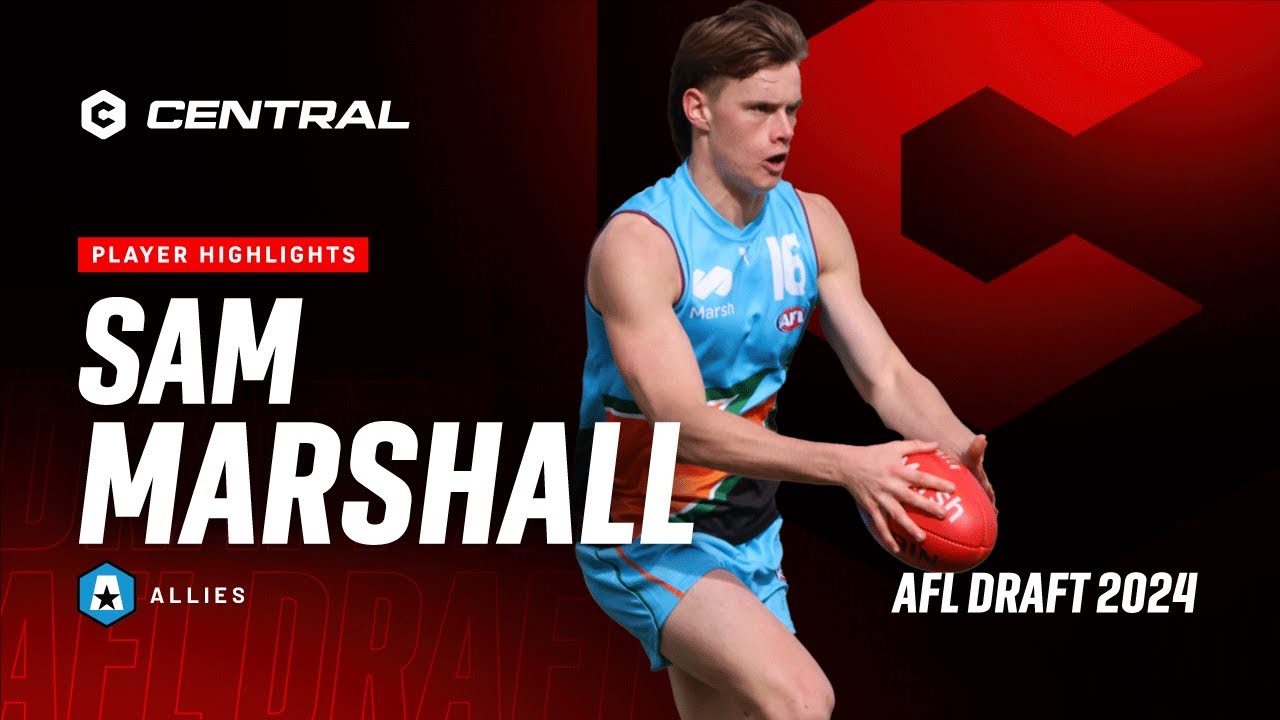2024 AFL Draft - Sam Marshall Player Highlights - YouTube
