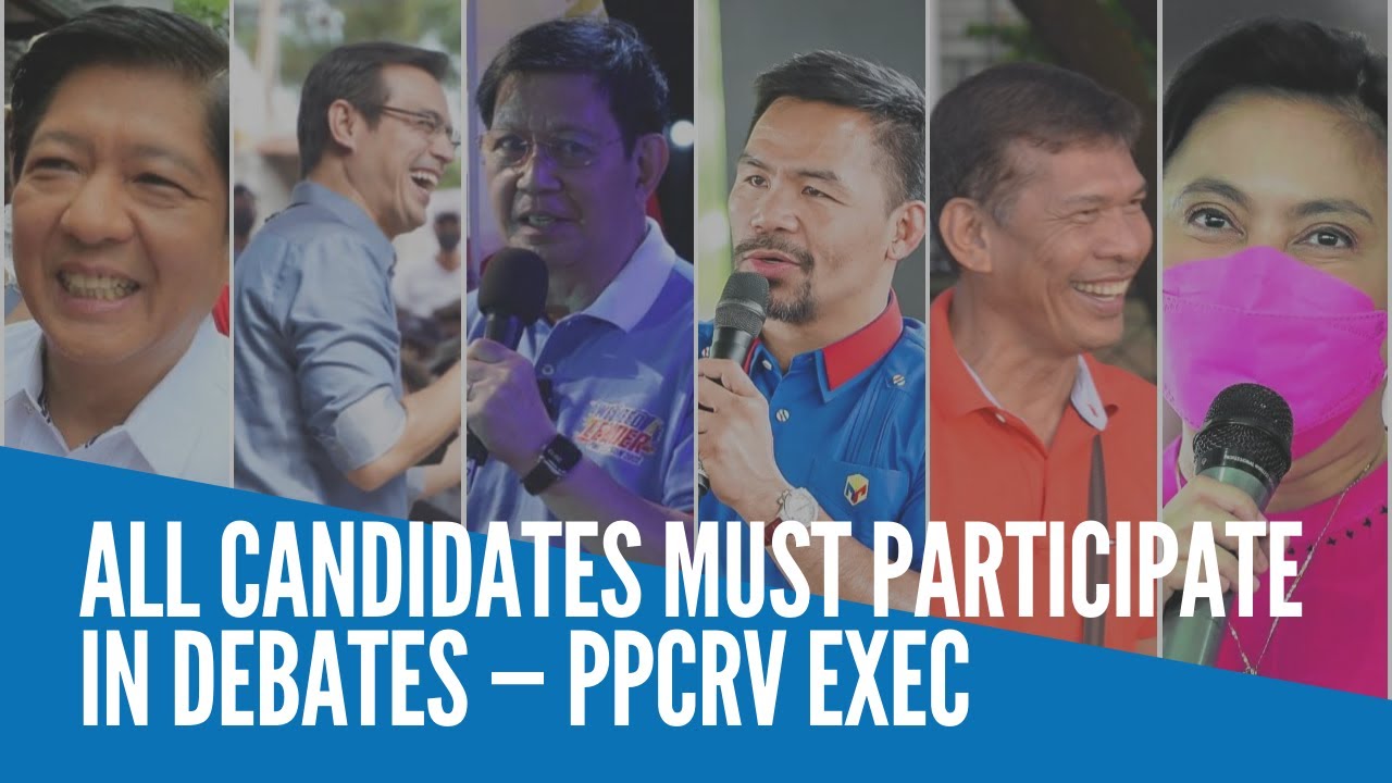 All candidates must participate in debates — PPCRV exec - YouTube
