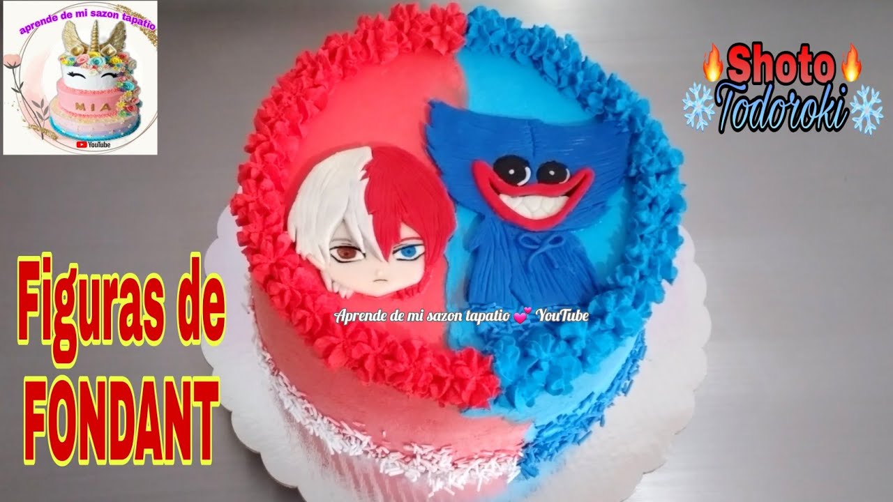 pastel de Shoto Todoroki / pastel doble temática de Shoto Todoroki y ...