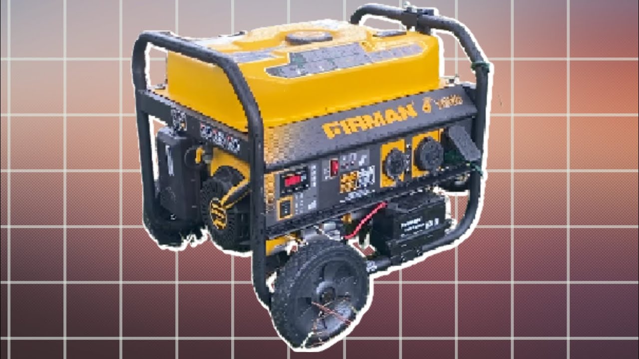 Firman Remote Start Gas Portable Generator - YouTube