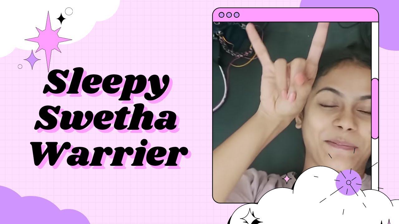 Busy schedules making Swetha Warrier the cuttest sleepy kid ever😘 - YouTube